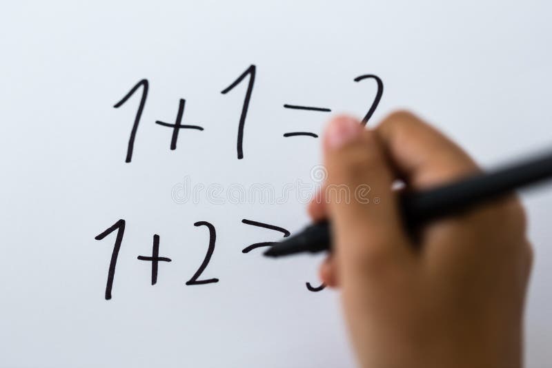 Basic math stock image. Image of calculation, girl, child - 41592409