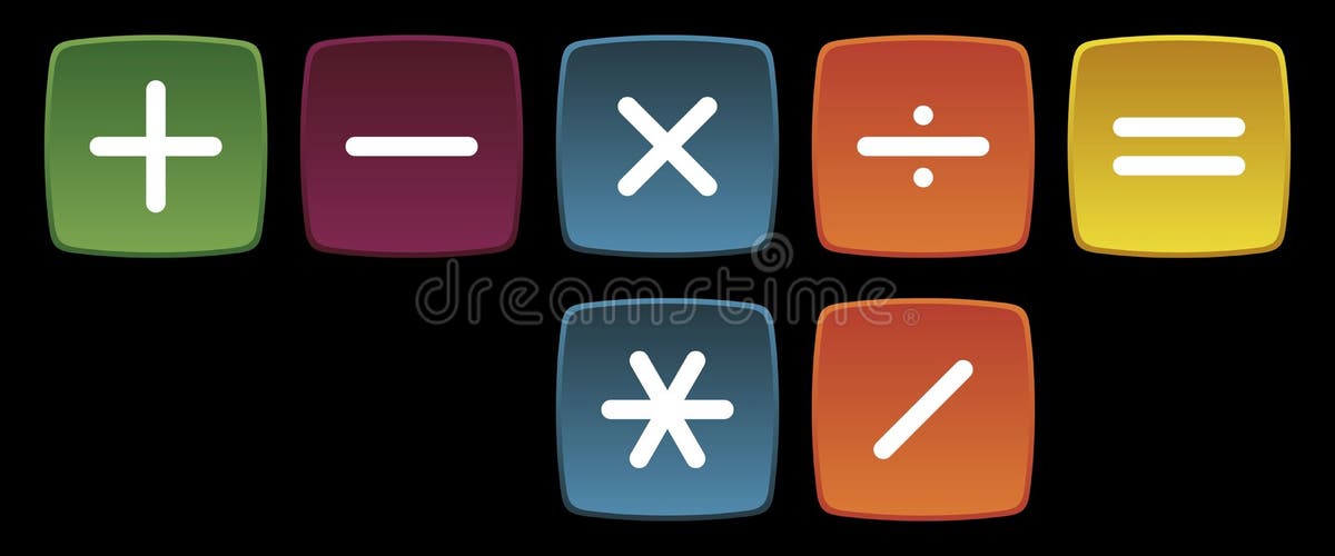 Math Operations Stock Illustrations – 1,441 Math Operations Stock ...