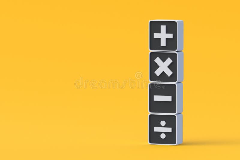 Basic Math Signs. Stack of Mathematical Symbols on Buttons Stock ... Basic Math Signs. Stack of Mathematical Symbols on Buttons Stock ...