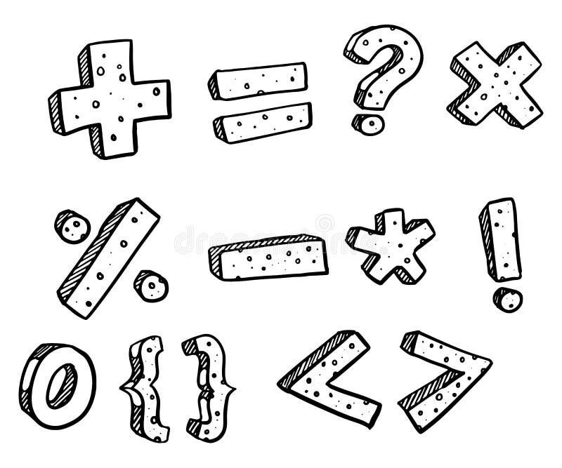 Basic Math Geometric Shapes Face Stock Illustration - Illustration of ...