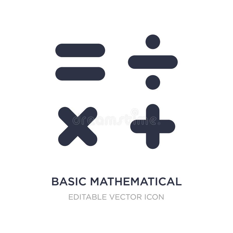 Mathematical Icon. Multiplication Subtraction Division Plus Percent and ...