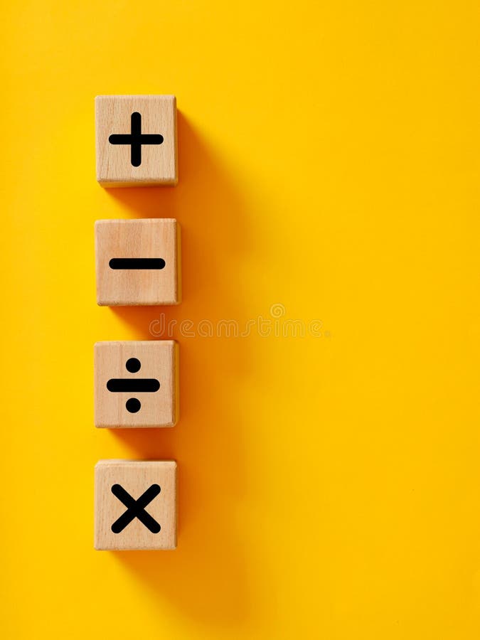 Basic Mathematical Operations Symbols. Plus, Minus, Multiply, Divide ...