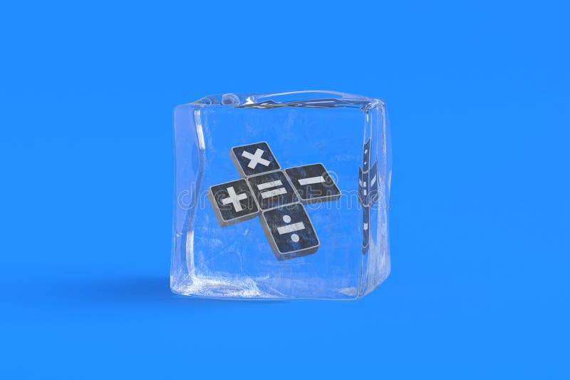 Row of Mathematical Symbols on Buttons Stock Illustration ...