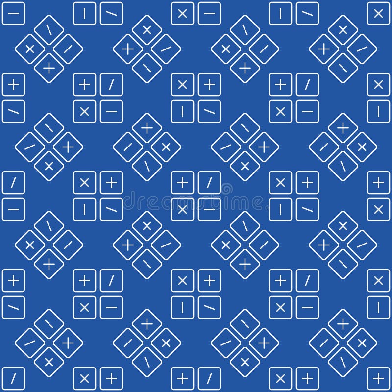 Basic Maths Concept Vector Line Round Banner - Math Illustration Stock ...