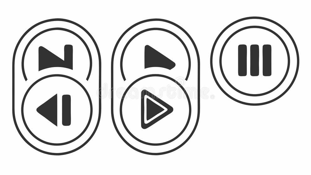 Basic Media Player Icons Stock Illustrations – 158 Basic Media Player ...