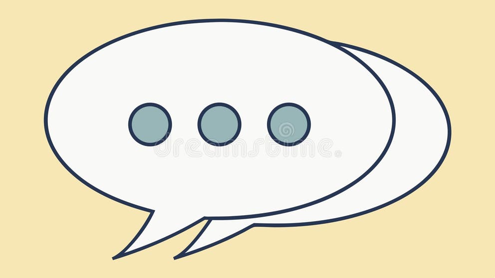 Basic Message Speech Bubbles Icon or Chat Graphic Element Vector Design ...