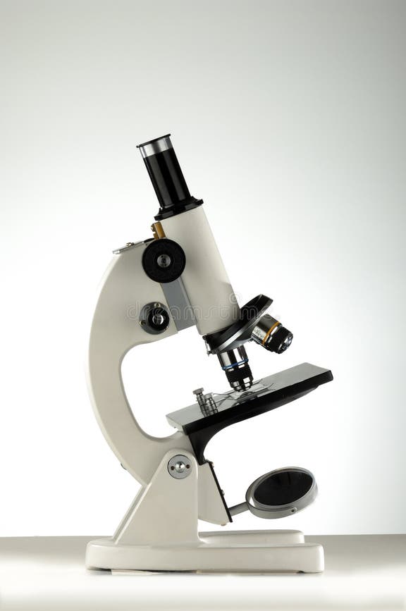 Basic microscope stock image. Image of white, microscope - 12975887