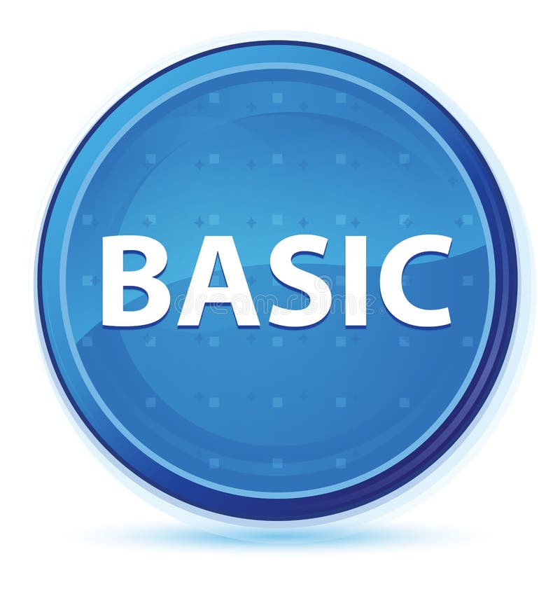 Basic Midnight Blue Prime Round Button Stock Vector - Illustration of ...