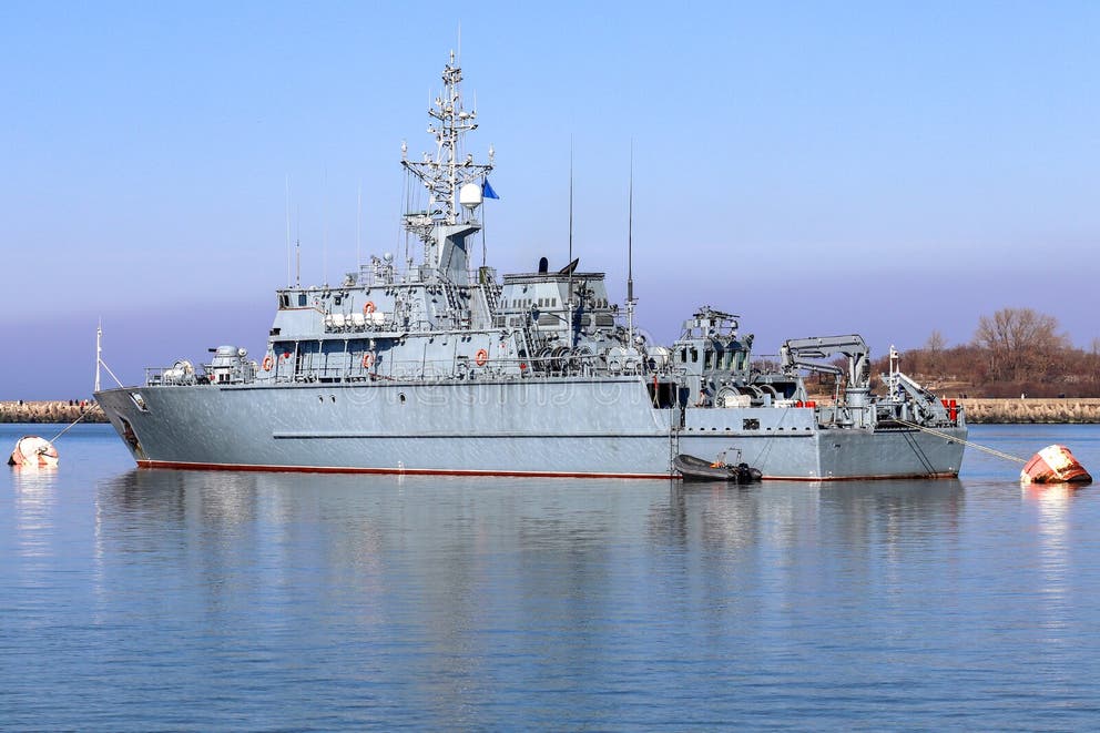 Basic Minesweeper Ship. Baltic Sea Stock Photo - Image of military ...