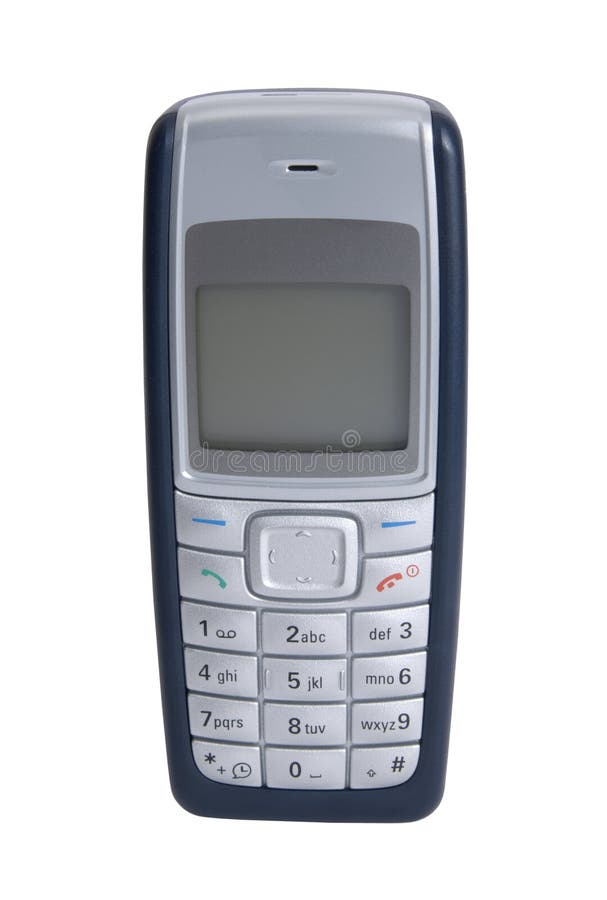 Keypad of a Basic Cellular Phone. View of a Old Mobile Phone with Dial ...