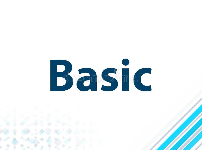 Basic Modern Flat Design Blue Abstract Background Stock Illustration ...