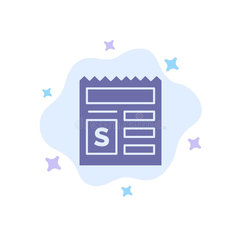 Basic, Money, Document, Bank Blue Icon on Abstract Cloud Background ...