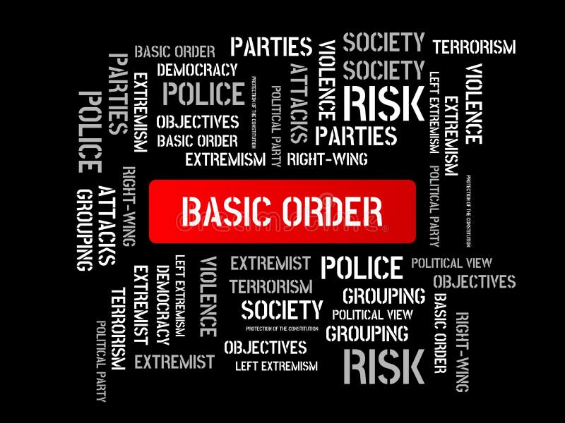 BASIC ORDER - Image with Words Associated with the Topic EXTREMISM ...