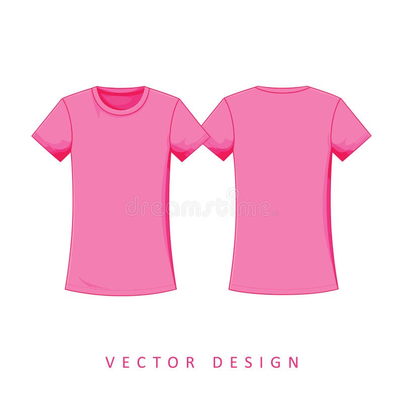 Basic Pink Shirt Vector Design AI Generated Stock Vector - Illustration ...