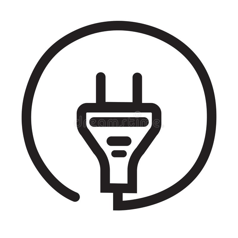 Basic Plug Icon in Filled, Thin Line, Outline and Stroke Style. Vector ...