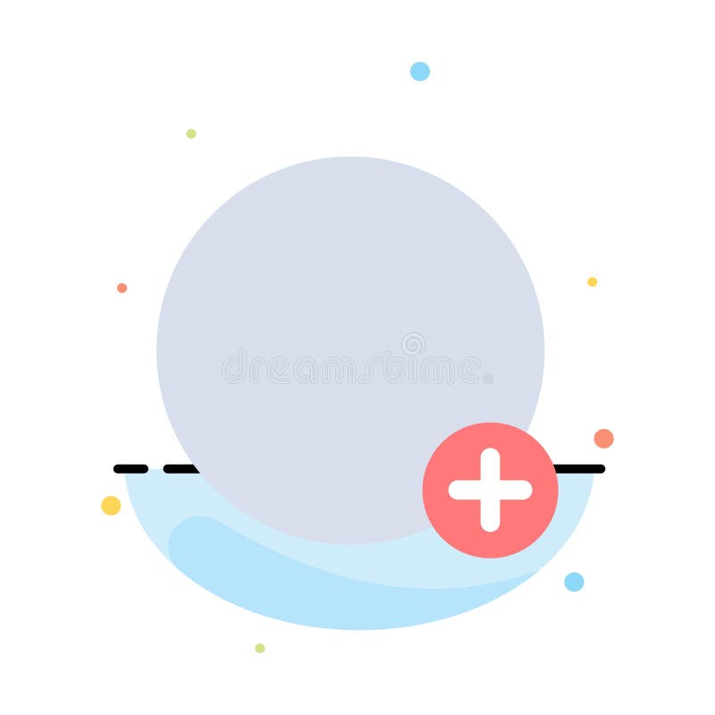 Basic, Plus, Sign, Ui Abstract Flat Color Icon Template Stock Vector ...