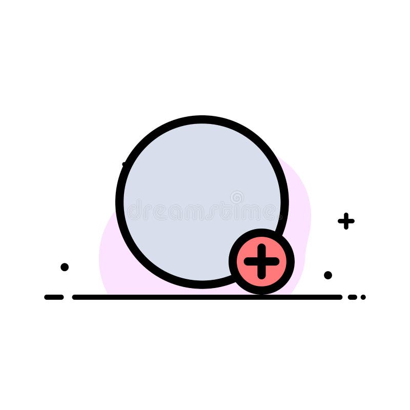 Basic, Plus, Sign, Ui Business Flat Line Filled Icon Vector Banner ...