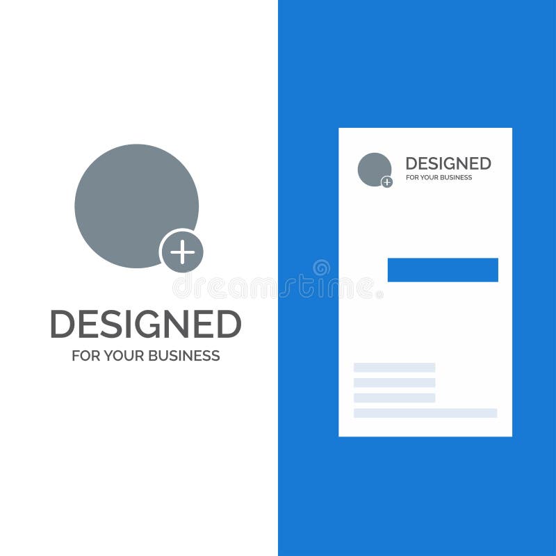 Basic, Plus, Sign, Ui Grey Logo Design and Business Card Template Stock ...