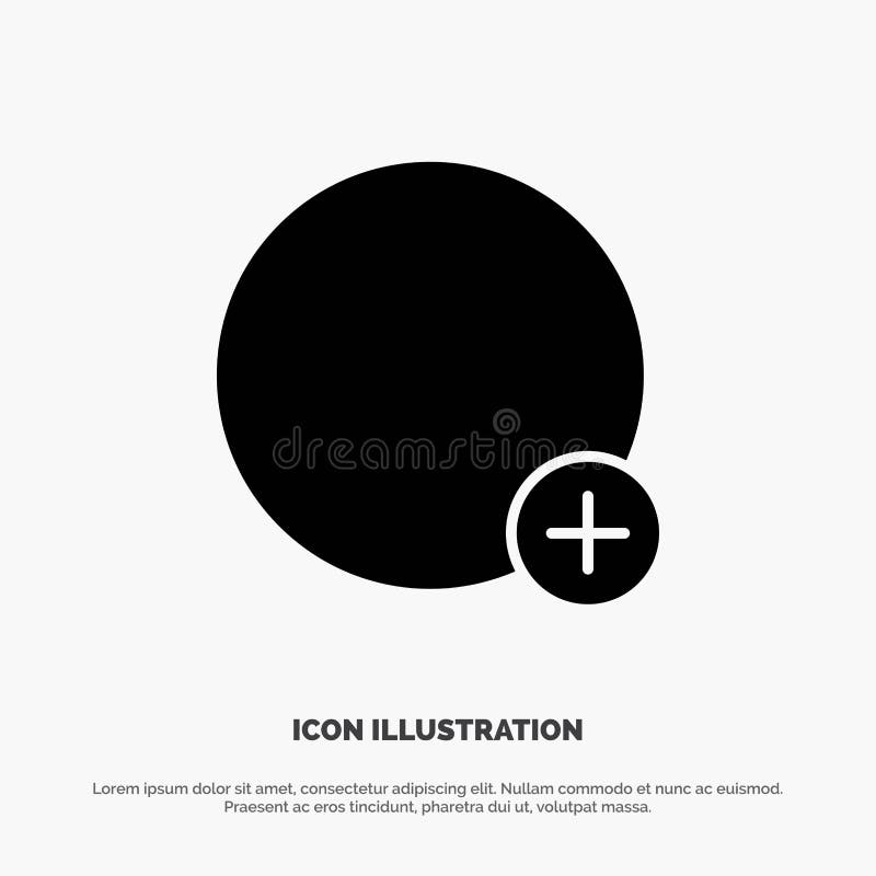 Basic, Plus, Sign, Ui Solid Glyph Icon Vector Stock Vector ...