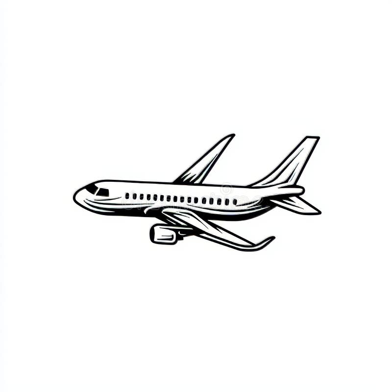 Profile Outline Icon on Black and White Vector Stock Vector ...