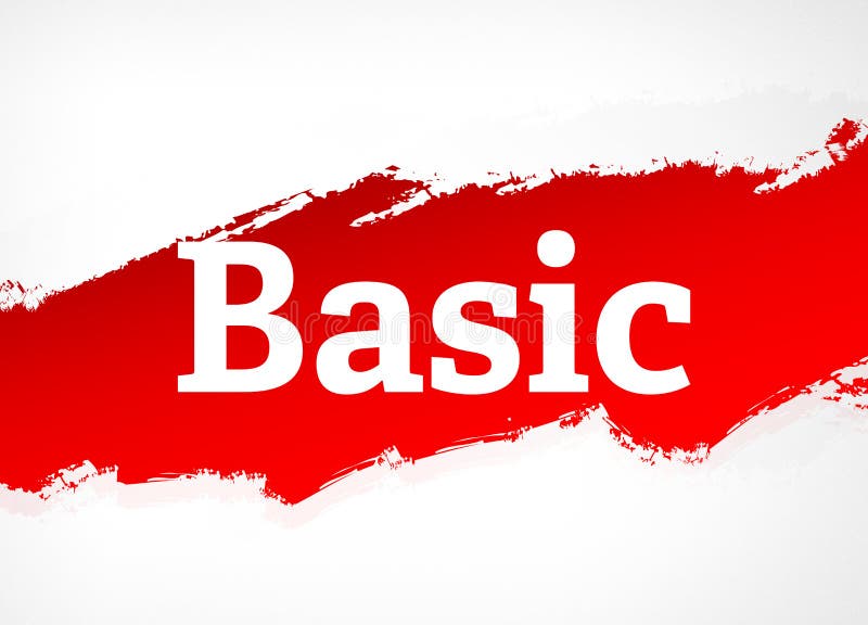 Basic Red Brush Abstract Background Illustration Stock Illustration ...