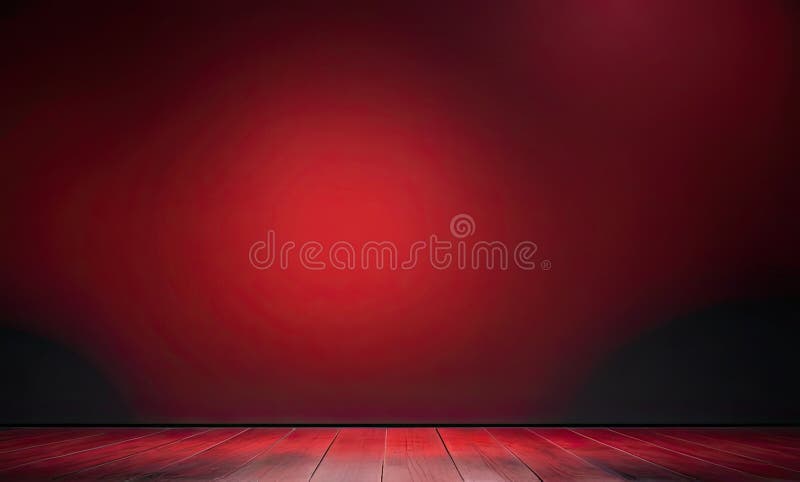 A Basic Red Circular Backdrop with Soft Gradient Lighting Stock ...