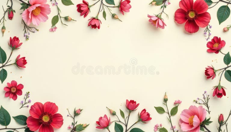 A Basic Repeating Floral Motif on a Light Background , Design, Spring ...
