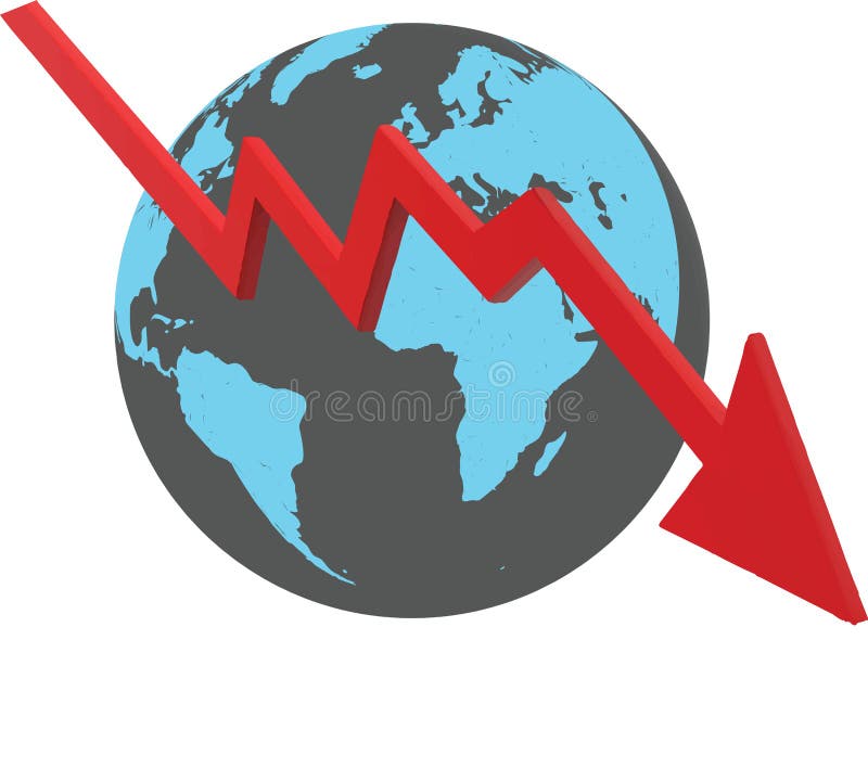 The Global Economy is Going Up Stock Vector - Illustration of economics ...