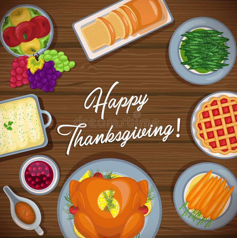 Thanksgiving Foods Stock Illustrations – 285 Thanksgiving Foods Stock ...