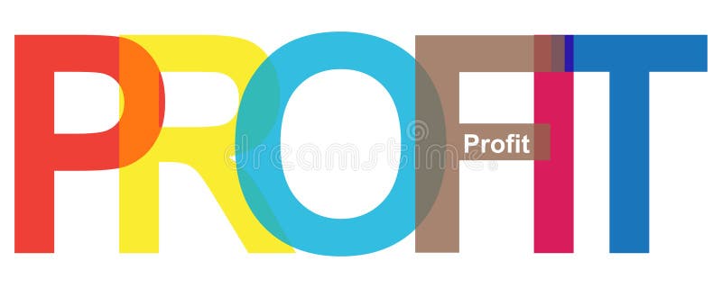 Abstract profit sign stock illustration. Illustration of icon - 27887799