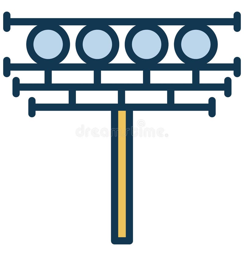 Stadium Lights Outline