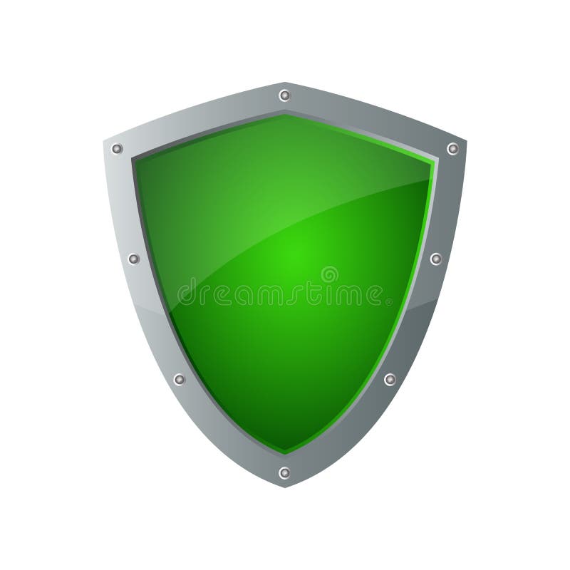 Steel Shield Vector Design Illustration Stock Vector - Illustration of ...