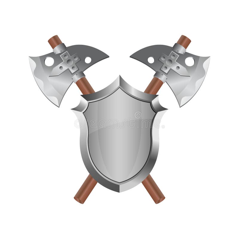 Steel Shield Vector Design Illustration Stock Vector - Illustration of ...