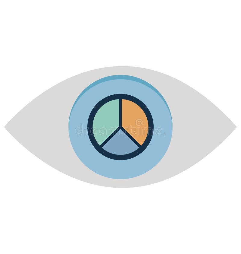 Graph Visibility Color Isolated Vector Icon that Can Be Easily Modified ...