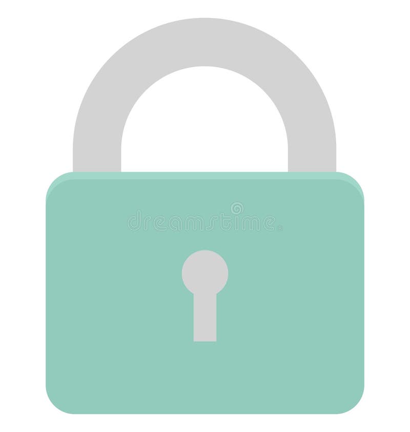 Lock Color Isolated Vector Icon that Can Be Easily Modified or Edit ...