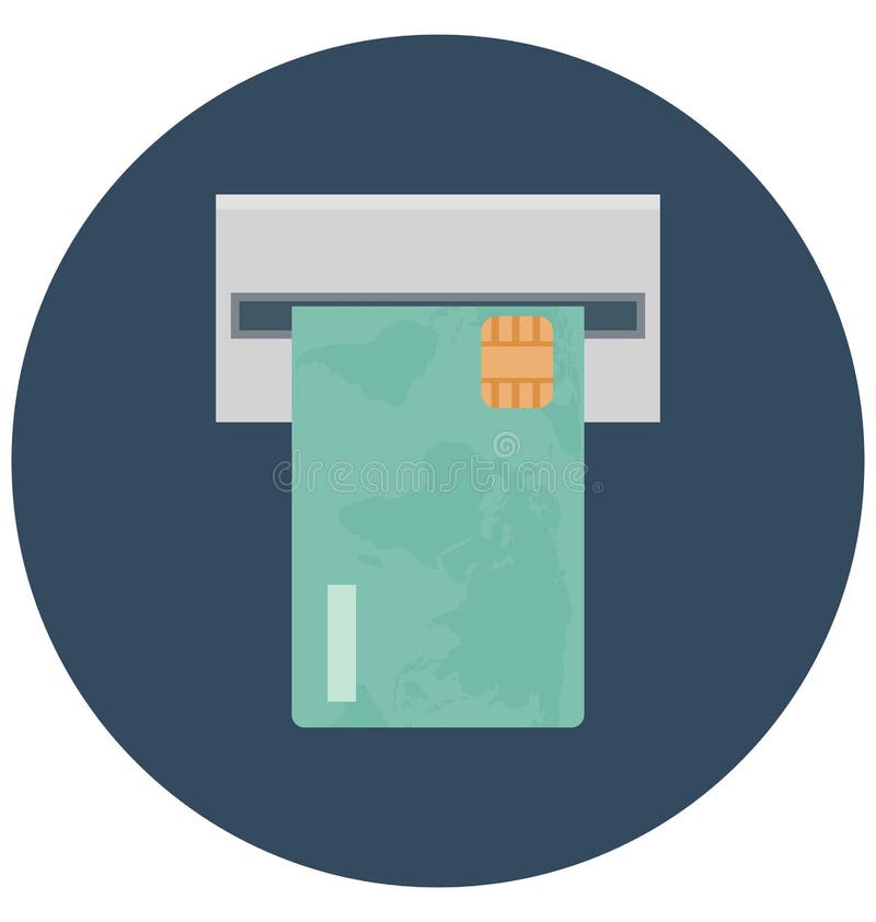 Insert Card Color Isolated Vector Icon that Can Be Easily Modified or ...