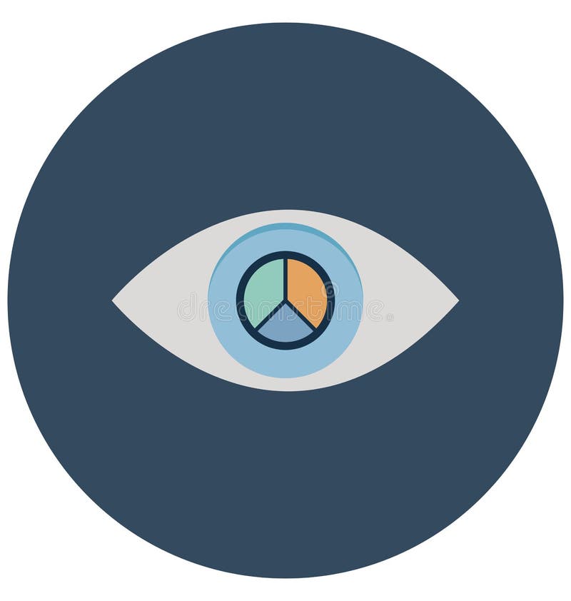 Graph Visibility Color Isolated Vector Icon that Can Be Easily Modified ...