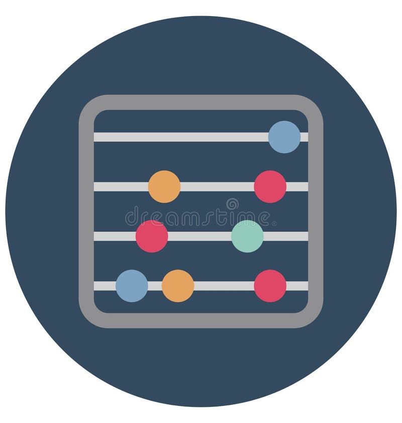 Abacus Color Isolated Vector Icon that Can Be Easily Modified or Edit ...