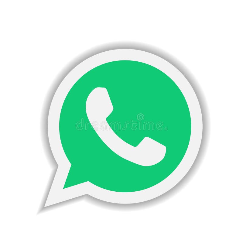 WhatsApp Icon Logo Element Sign Vector Mobile App on White Background ...