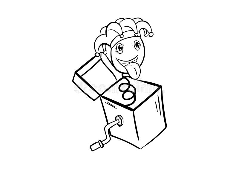 Jack-in-the-Box - toy stock vector. Illustration of female - 20660353