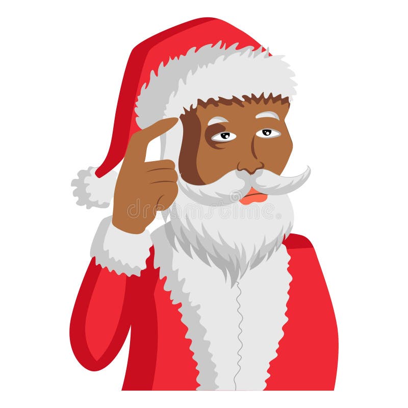 Santa Claus Thinking Stock Illustrations – 493 Santa Claus Thinking ...