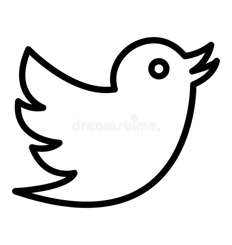 Sparrow, Twitter Isolated Vector Icon that Can Be Easily Modified or ...