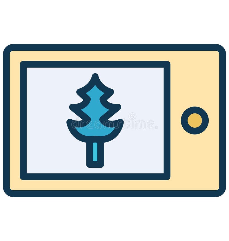 Mobile Screen Isolated Vector Icon that Can Be Easily Modified or Edit ...