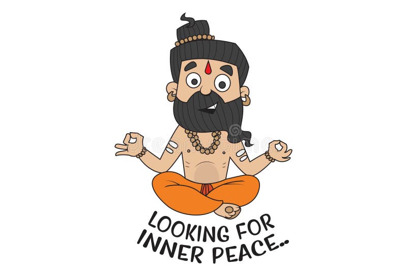 Cartoon Illustration of Baba Ramdev Stock Vector - Illustration of ...