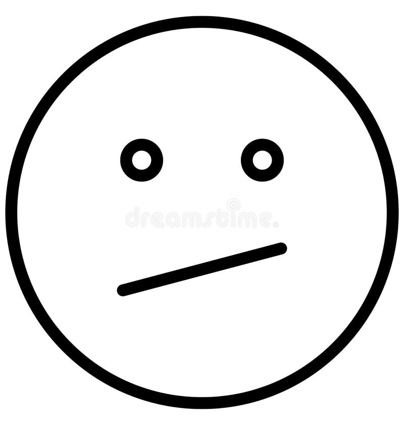 Dull, Emoticons Vector Isolated Icon Which Can Easily Modify or Edit ...