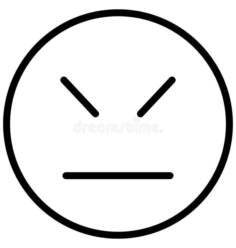 Angry, Rage Color Vector Icon Which Can Edit Easily Stock Illustration ...