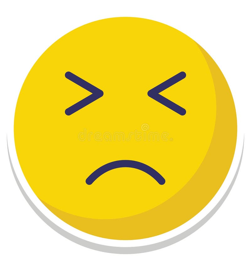 Mind, Smiley Vector Isolated Icon Which Can Easily Modify or Edit Stock ...