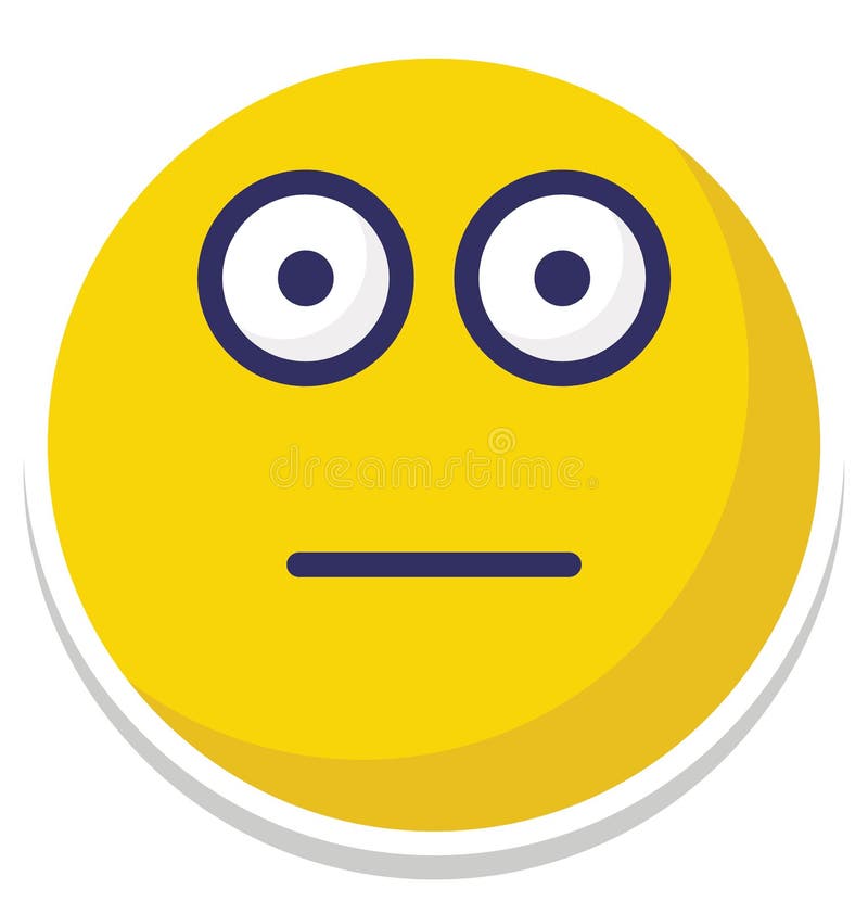 Dull, Emoticons Vector Isolated Icon Which Can Easily Modify or Edit ...