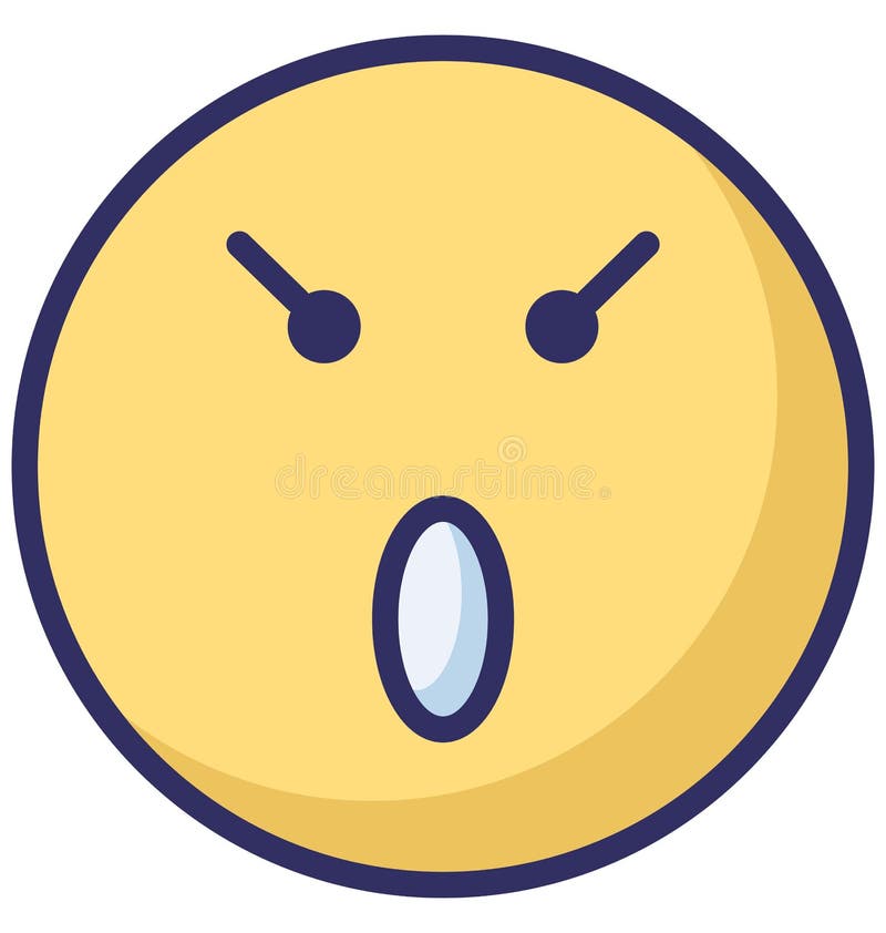 Surprises, Baffled Emoticon Vector Isolated Icon Which Can Easily ...