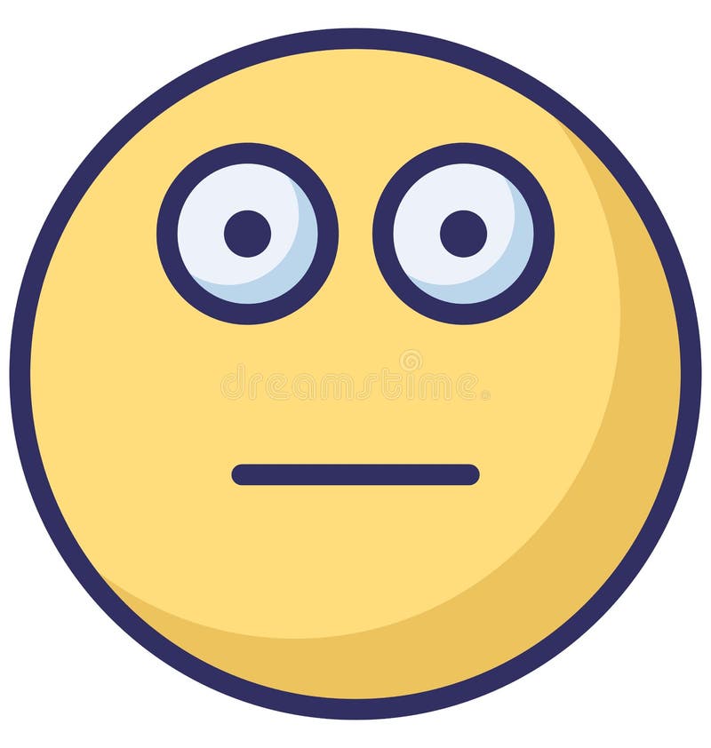 Dull, Emoticons Vector Isolated Icon Which Can Easily Modify or Edit ...